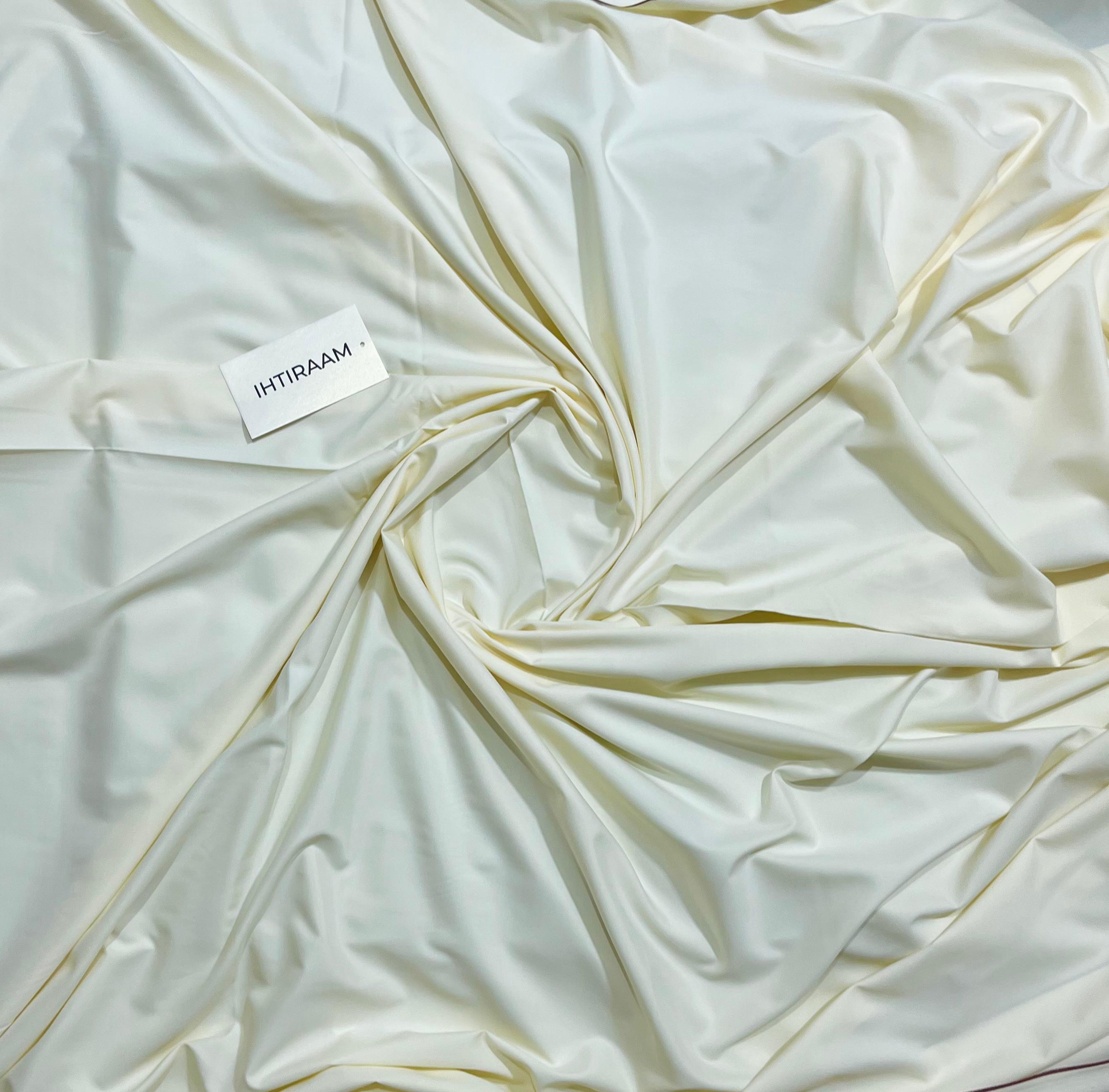 Ihtiraam Signature Wash & Wear Boski – Cream (Wedding Edition, Unstitc – ihtiraam